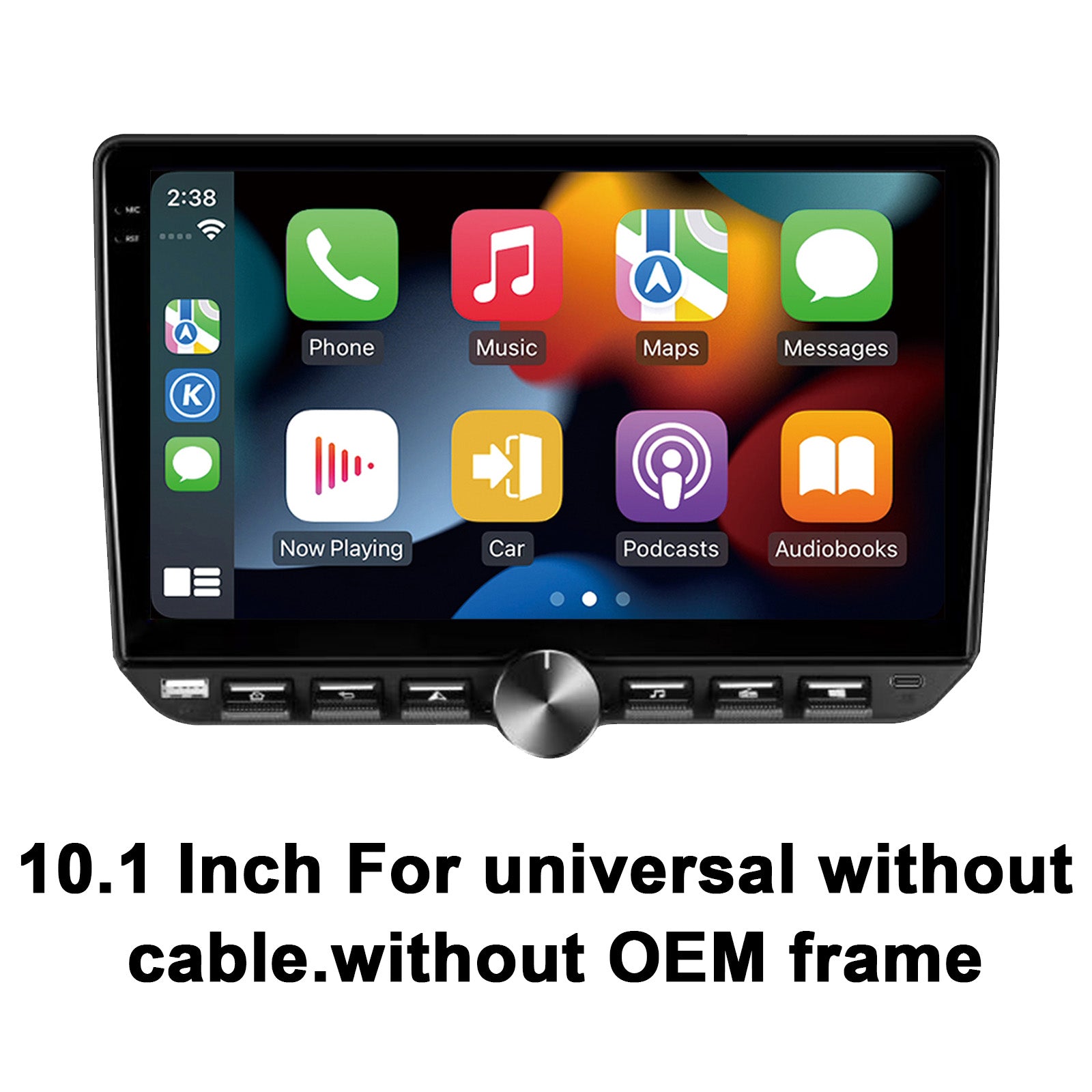 Android 10.1 Inch Universal Car Stereo Radio Multimedia Video Carplay ...