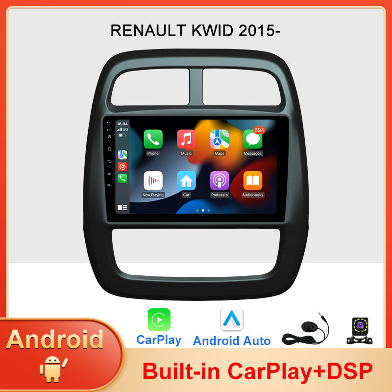 2 Din Android Car Radio Stereo for Renault KWID 2015- GPS Navigation M ...