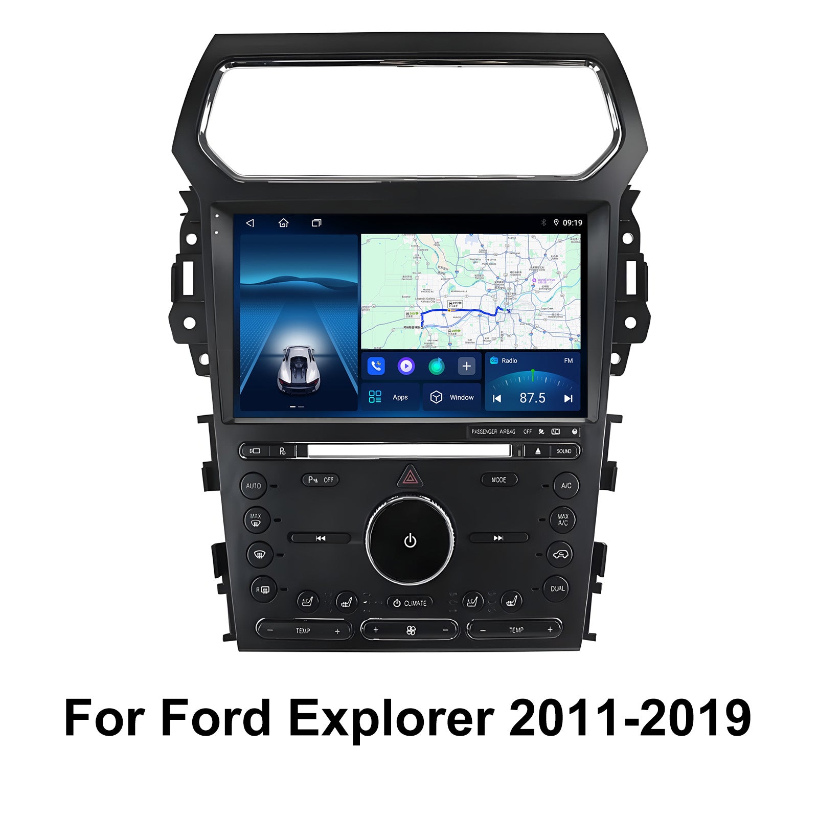 9 Inch Touch Screen for Ford Explorer 2011-2019 Radio, Android Car Ste ...