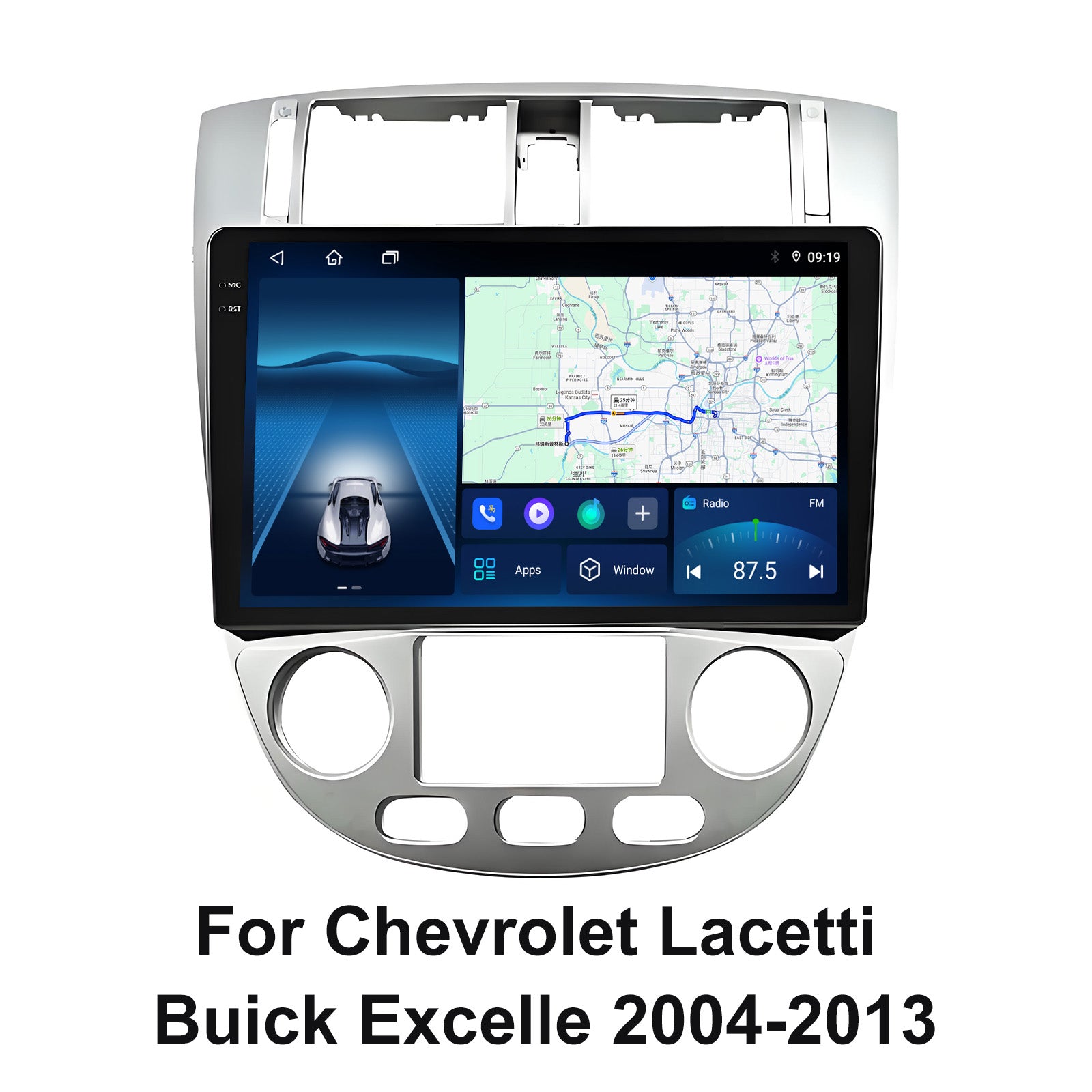 9.5 Inch 2K Touch Screen for Chevrolet Lacetti Buick Excelle 2004-2013 ...