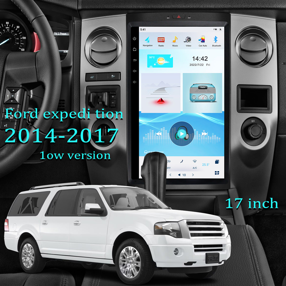KSPIV |17 Inch | Ford Expedition 2014-2017 | High Version Stereo | Tes ...