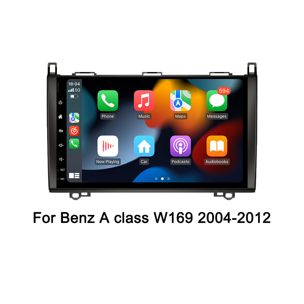 Android 9 Car Radio Audio Video Player GPS Carplay for Mercedes Benz V ...