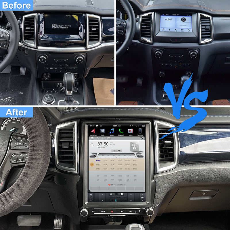 KSPIV 12.1 inch Android Car Stereo for Ford Ranger 2015-2020 Tesla Scr ...